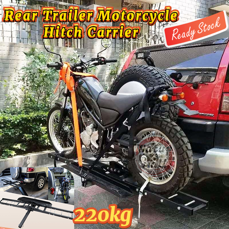Rear Trailer Motorcycle Hitch Carrier Dirt Bike Scooter Hauler Hitch ...