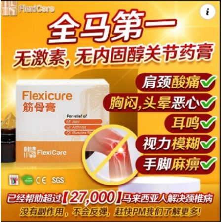 今日半价FlexiCare Official | Flexicure Joint Cream Knee Arthritis Muscle ...
