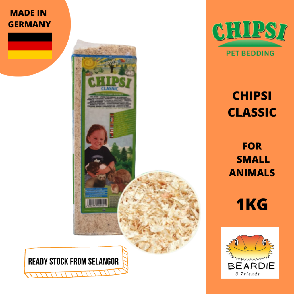 CHIPSI CLASSIC HAMSTER GUINEA PIG BEDDING 1KG 15LITER (1000CC) | Shopee ...