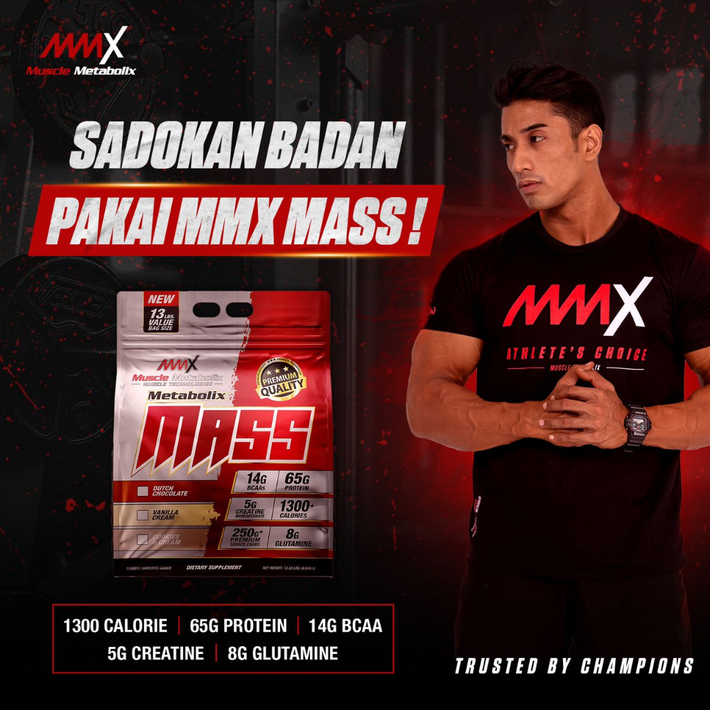MMX USA Muscle Metabolix Mass Gainer 13lbs 6kg BULKING, SIZING, SUSU ...