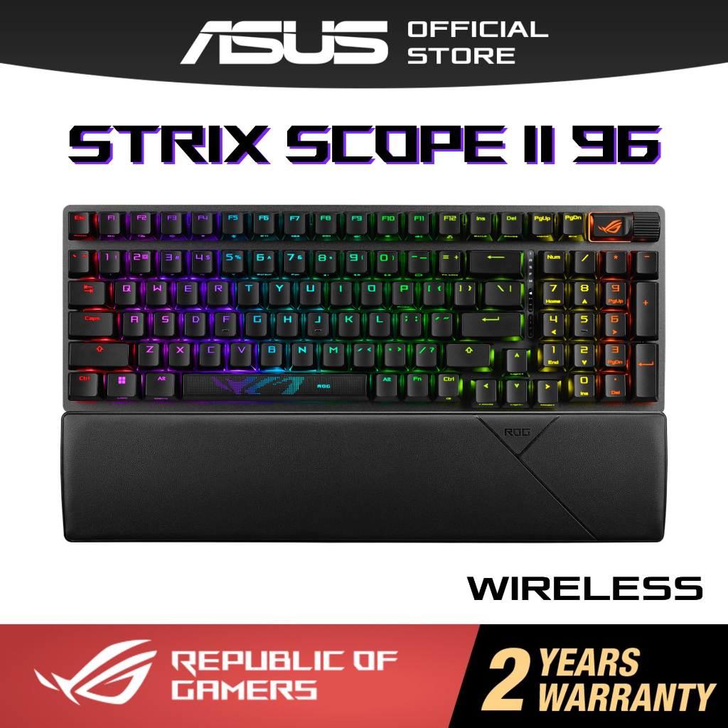ASUS ROG Strix Scope II 96 Wireless ROG NX Snow Mechanical Switch Tri ...
