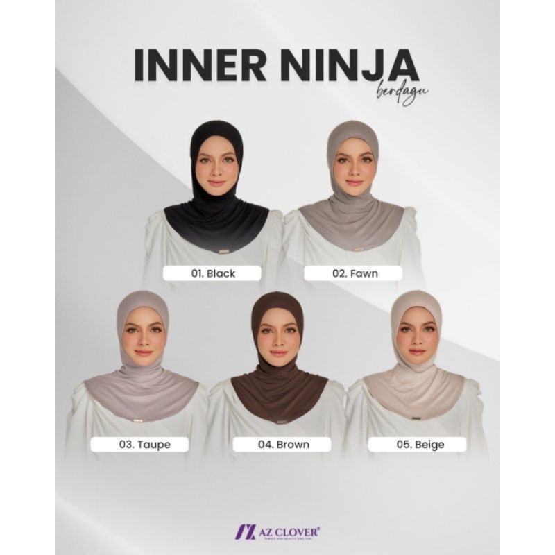 INNER NINJA ANAK TUDUNG AZ CLOVER | Shopee Malaysia