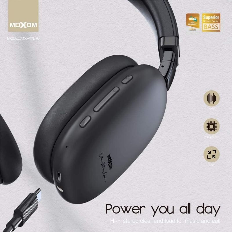 Moxom WL56 Star LED Headphone | Shopee Malaysia