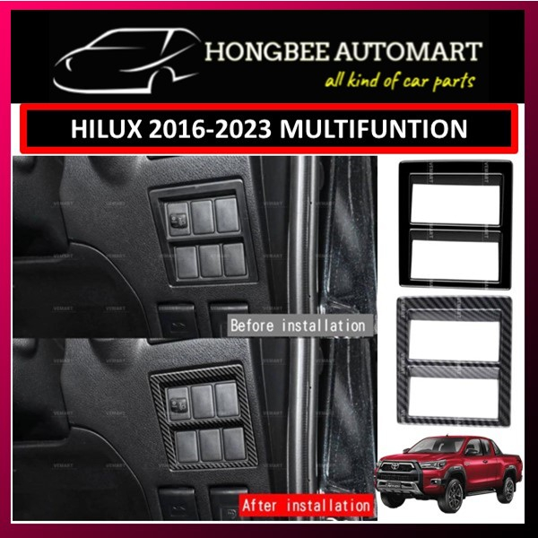 HILUX REVO, ROCCO INTERIOR CARBON FIBER ACCESSORIES MULTIFUNTIONAL ...