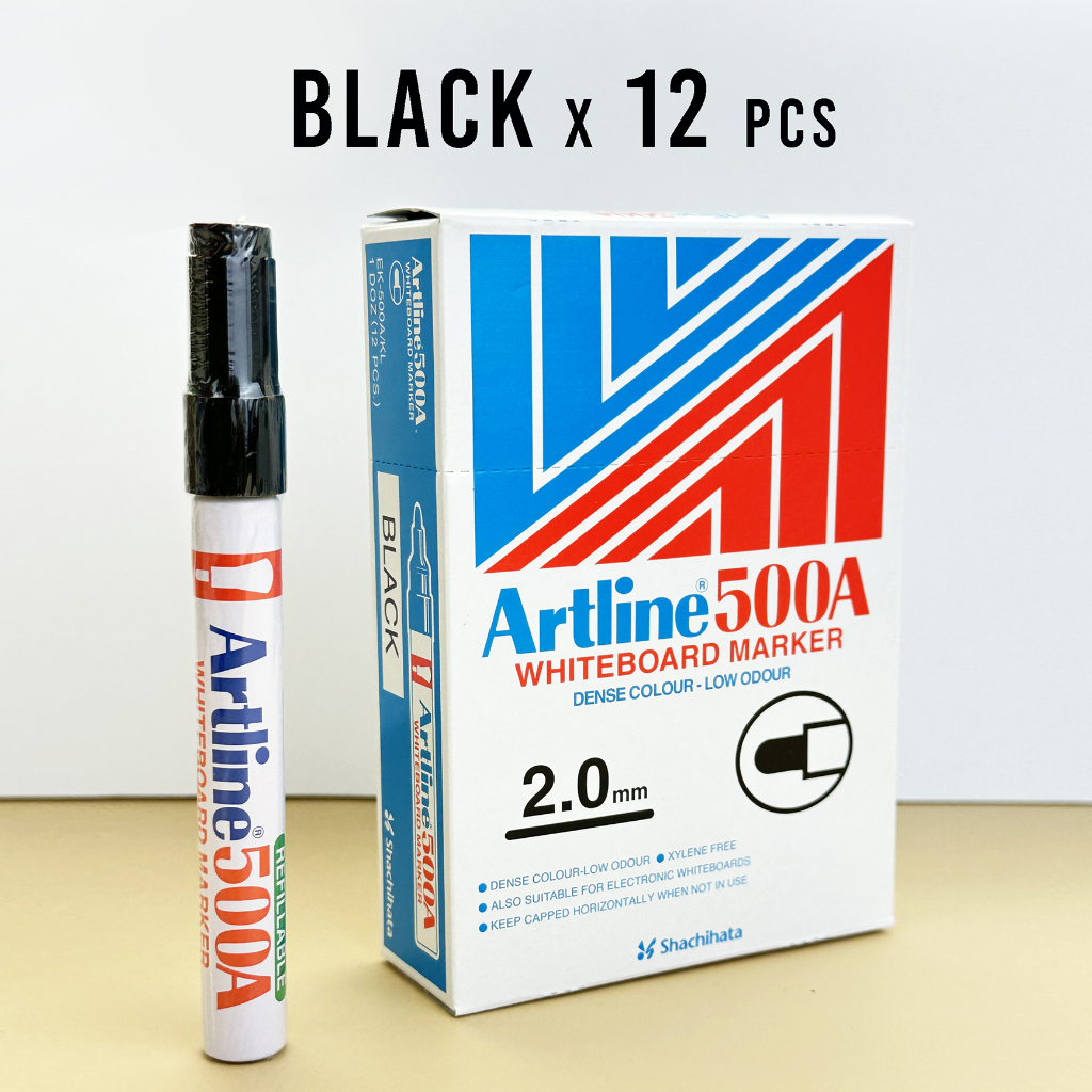 Artline 500A Whiteboard Marker Pen (12pcs in box) | Shopee Malaysia