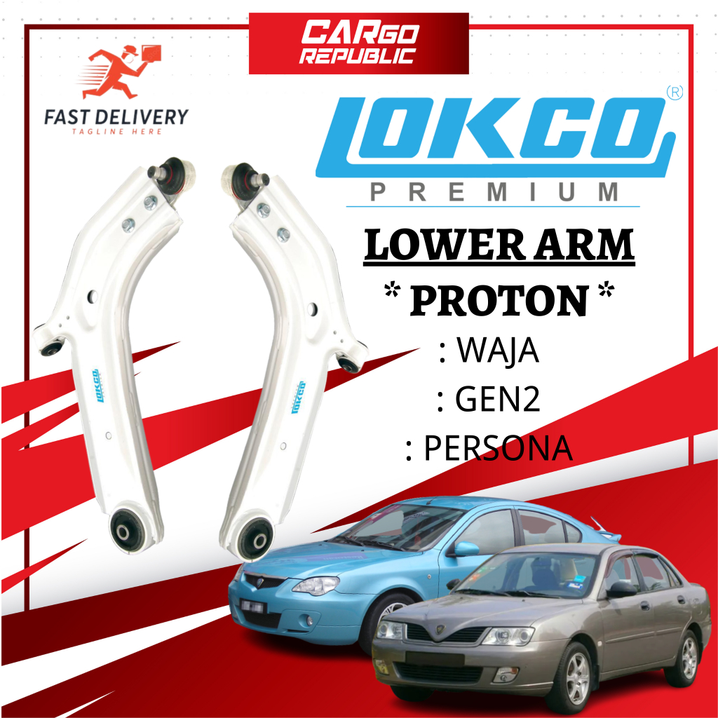 Lokco Proton Waja , Gen2 , Persona Front (Depan) Lower Arm Original Made In Malaysia | Shopee ...