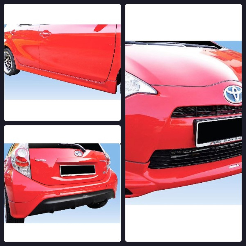 Toyota Prius C TRD Sportivo Skirting PU | Shopee Malaysia