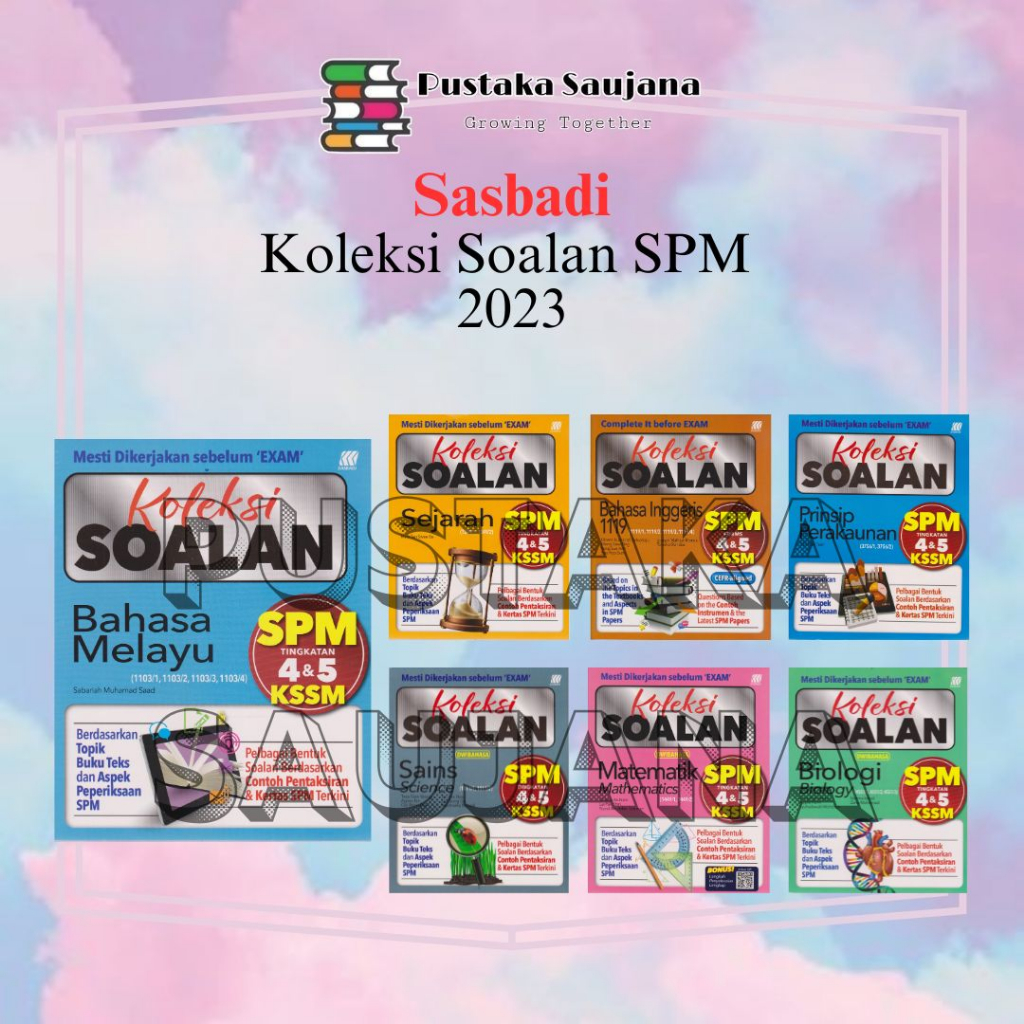 [Saujana] SASBADI Koleksi Soalan SPM 2024 Ting 4·5 | Shopee Malaysia