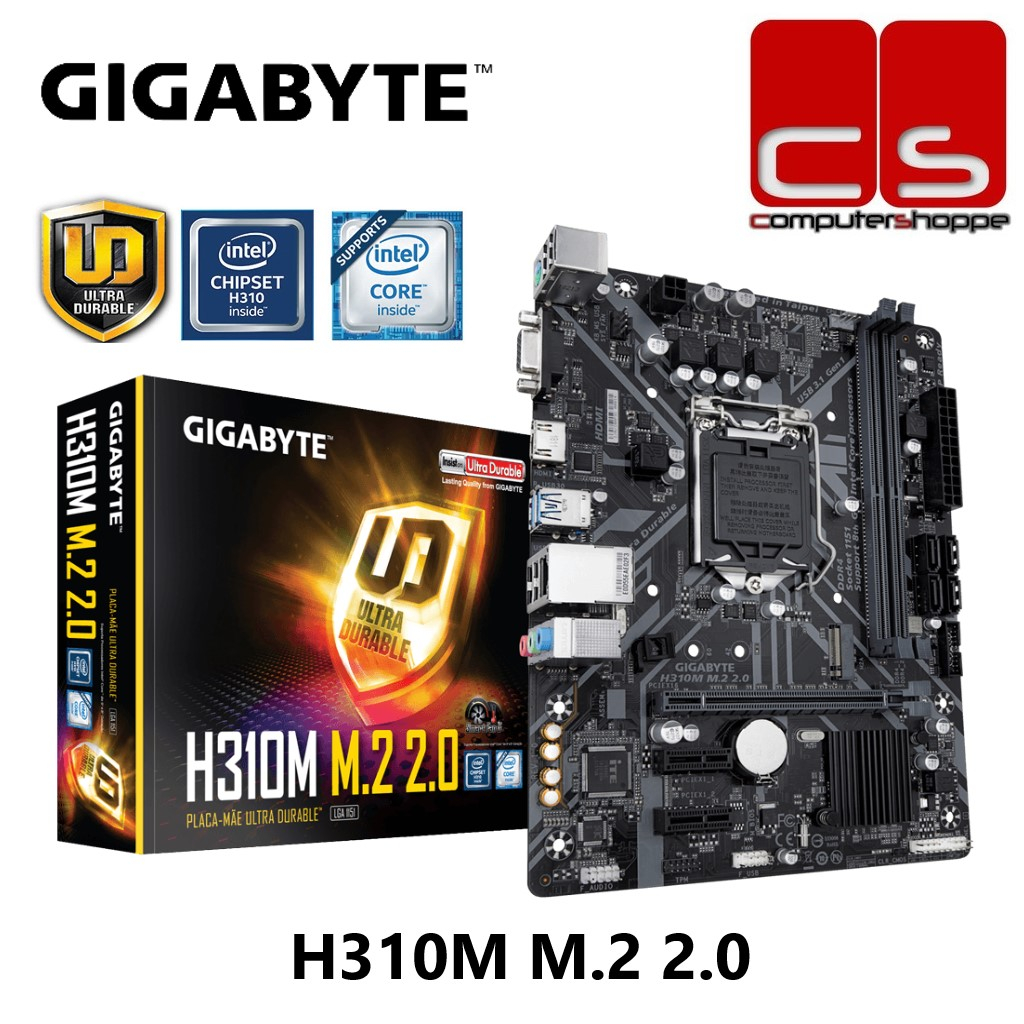 Gigabyte H310M M.2 2.0 LGA1151 M-ATX Motherboard | Shopee Malaysia