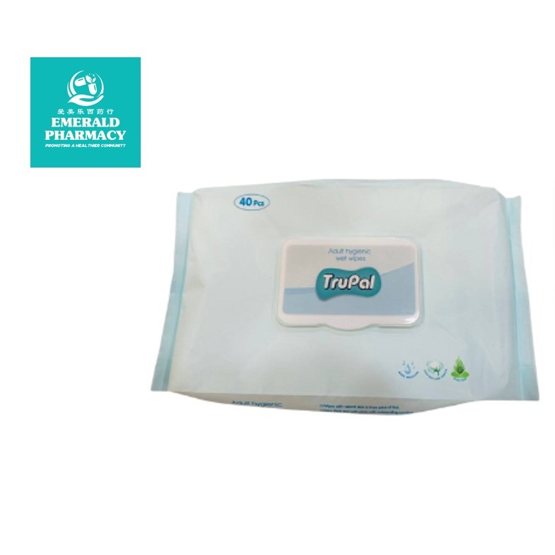 Trupal Adult Wet Wipes 40’s | Shopee Malaysia