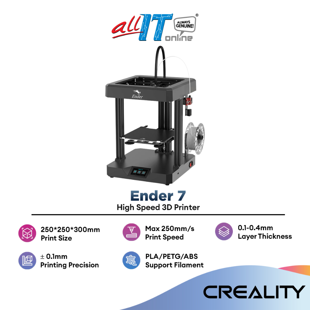 Creality Ender 7 Core-XY 3D Printer Linear Guide Rail Technology High ...
