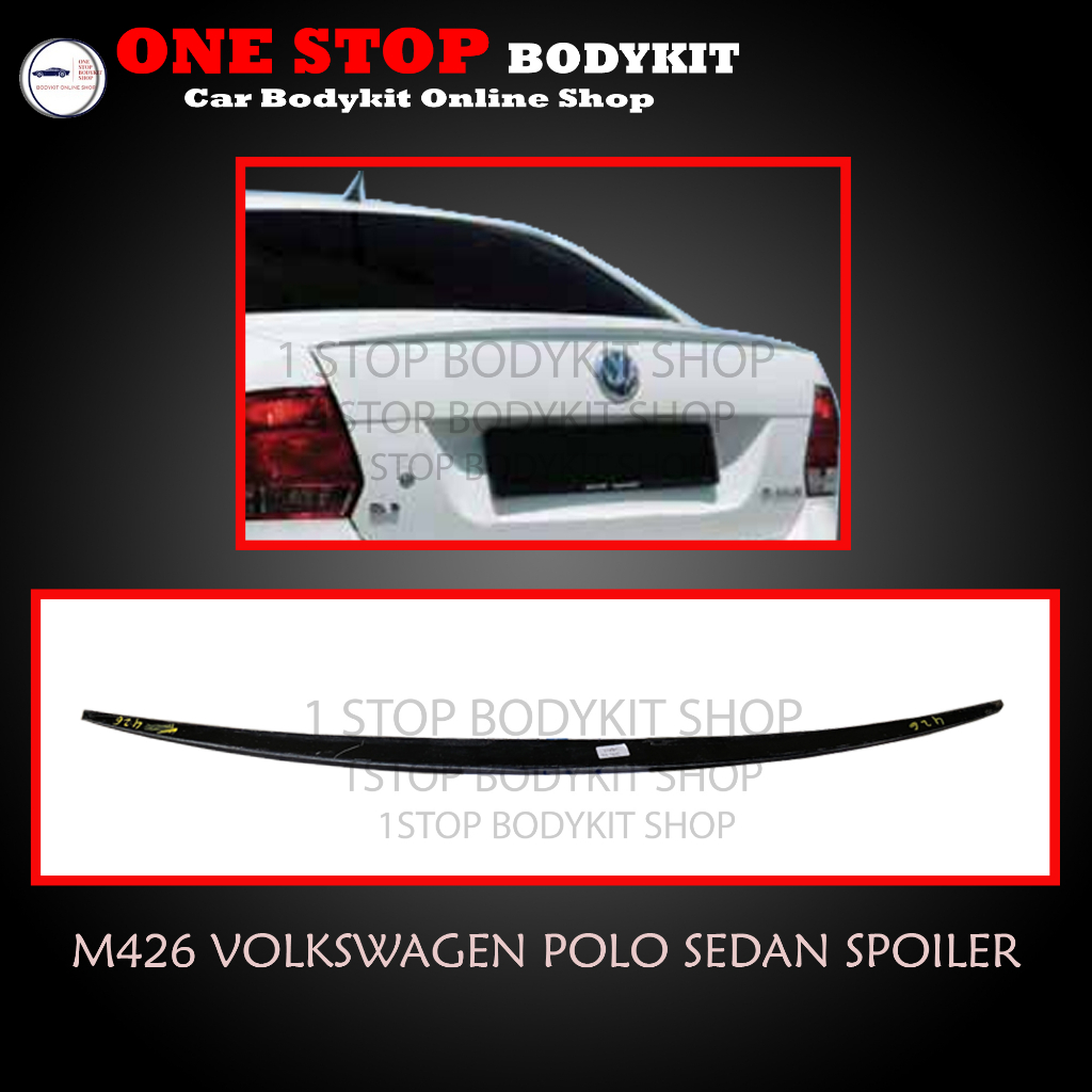 M426 VOLKSWAGEN POLO SEDAN SPOILER FIBERGLASS SKIRT LIP BODYKIT ...