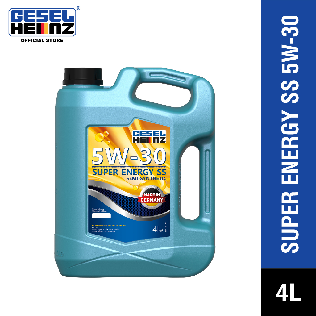 GESEL HEINZ Super Energy SS 5W-30 (4L) Semi Synthetic API SN Engine Oil | Shopee Malaysia