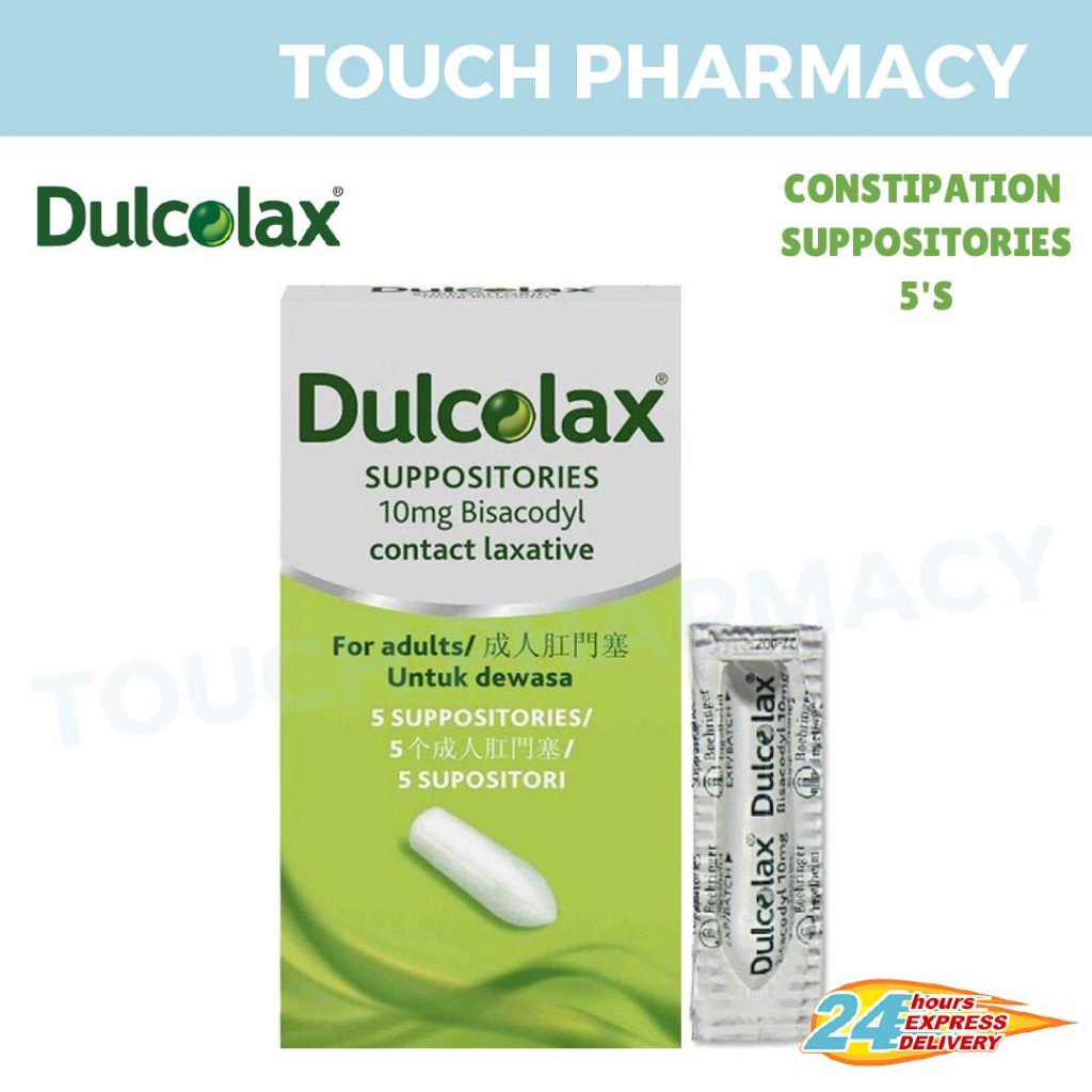DULCOLAX Constipation Relief Suppository 5'S | Shopee Malaysia