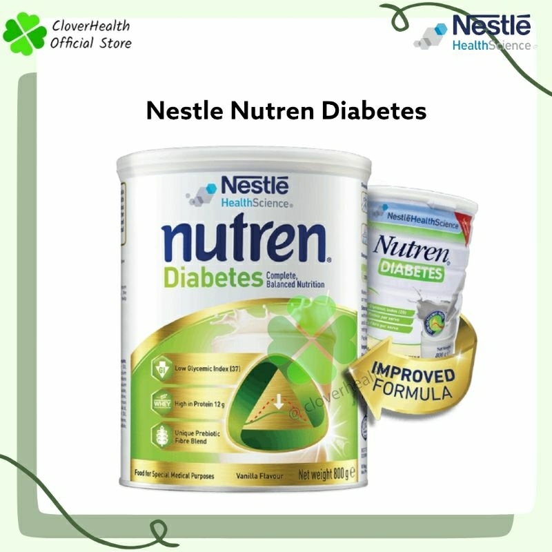 Nutren Diabetik Complete Nutrition Milk Powder 800g [Exp:8/25] | Shopee ...