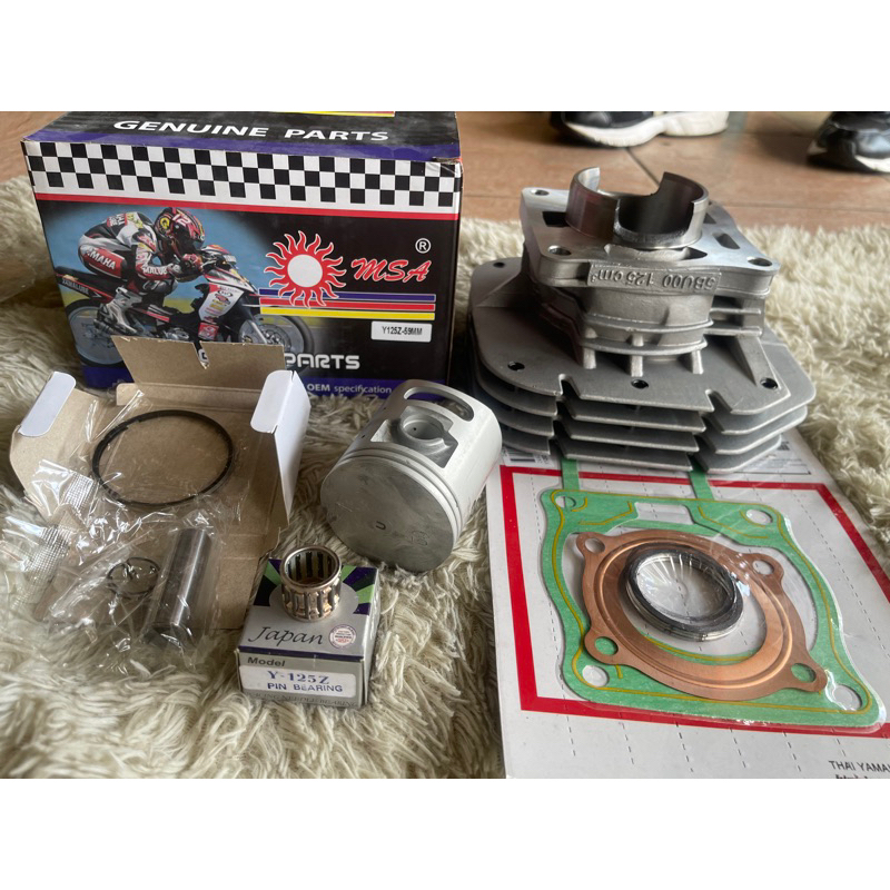 yamaha y125 y125z y125zr block racing 59mm with piston ring cylinder ...