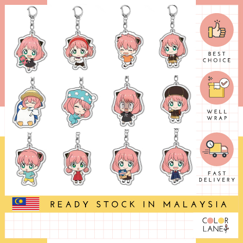 *Ready Stock*Spy X Family Keychain Anime Acrylic Keychains Souvenirs ...