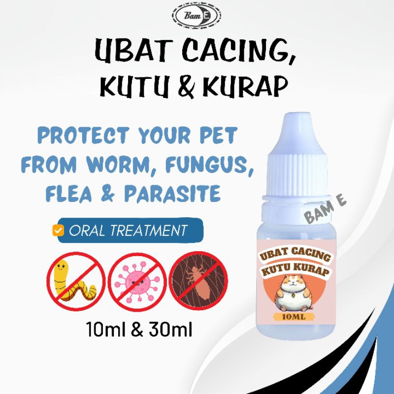 Ubat cacing kucing kurap anti fungus kutu worm maggot wormnil oral ...