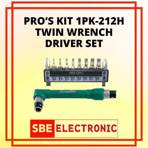 PRO'S KIT 1PK-212H Twin Wrench Driver Set (MADE IN TAIWAN) | Shopee ...