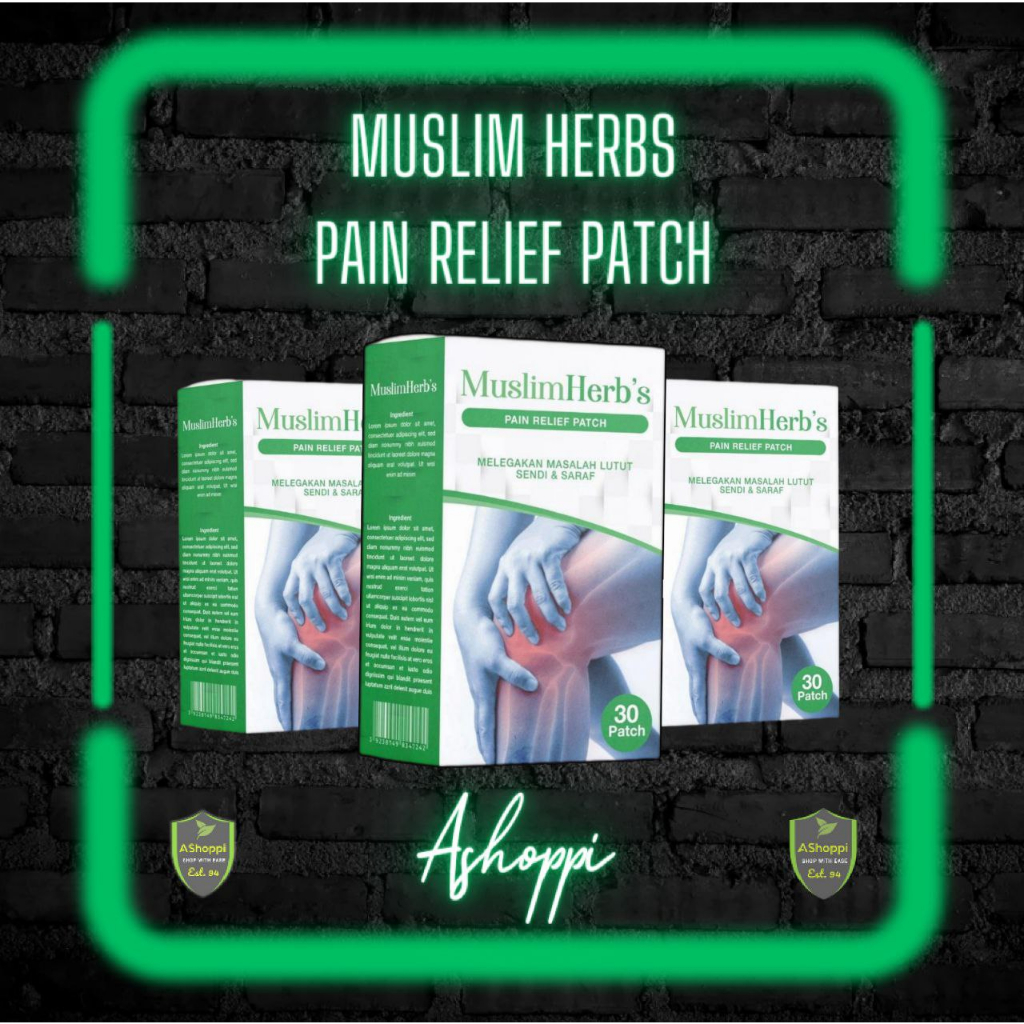 💯 ORIGINAL HQ 💯 MUSLIMHERBS PAIN RELIEF PATCH MUSLIM HERB KNEE PATCH ...
