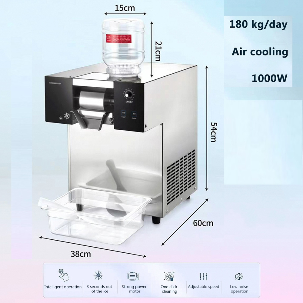 Snowflake Ice Machine Commercial Ice Maker Smoothie Cream Ice Crusher ...