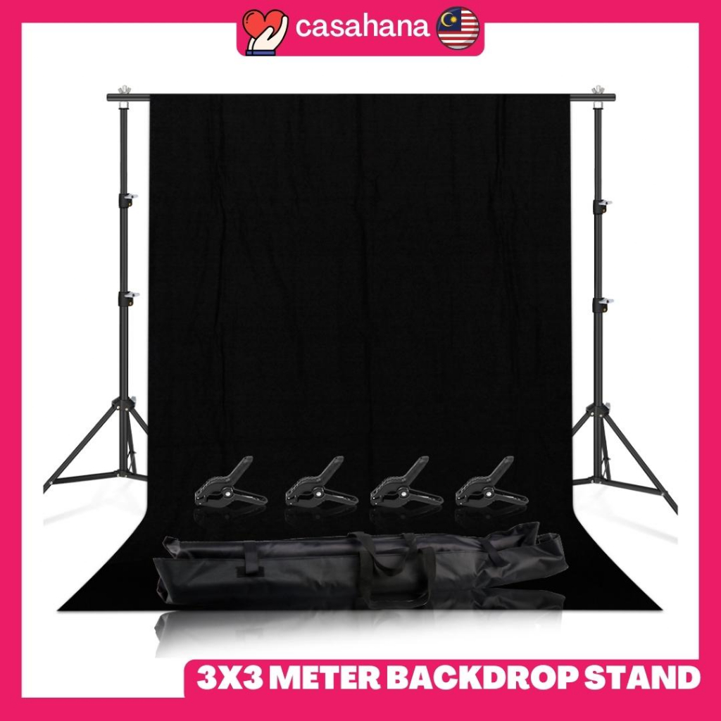 [🔥READY STOCK🔥] CASAHANA 3 X 3 METER BACKDROP BACKGROUND STAND Support ...