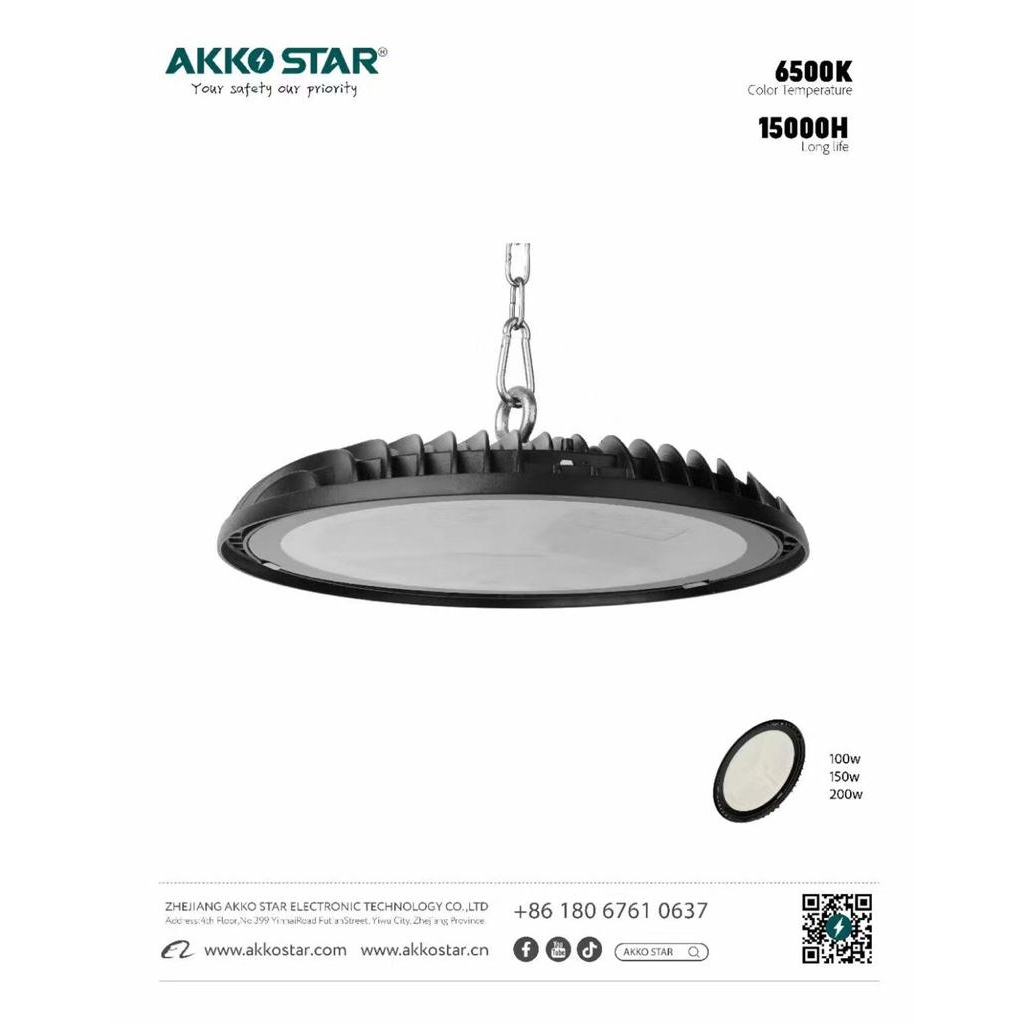 AKKO STAR 100W/150W/200W LED UFO HIGHBAY LIGHT Extra Bright LED ...