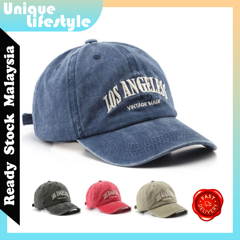 Retro Washed Denim Baseball Caps Men Women Hip Hop Sports Hat Unisex ...