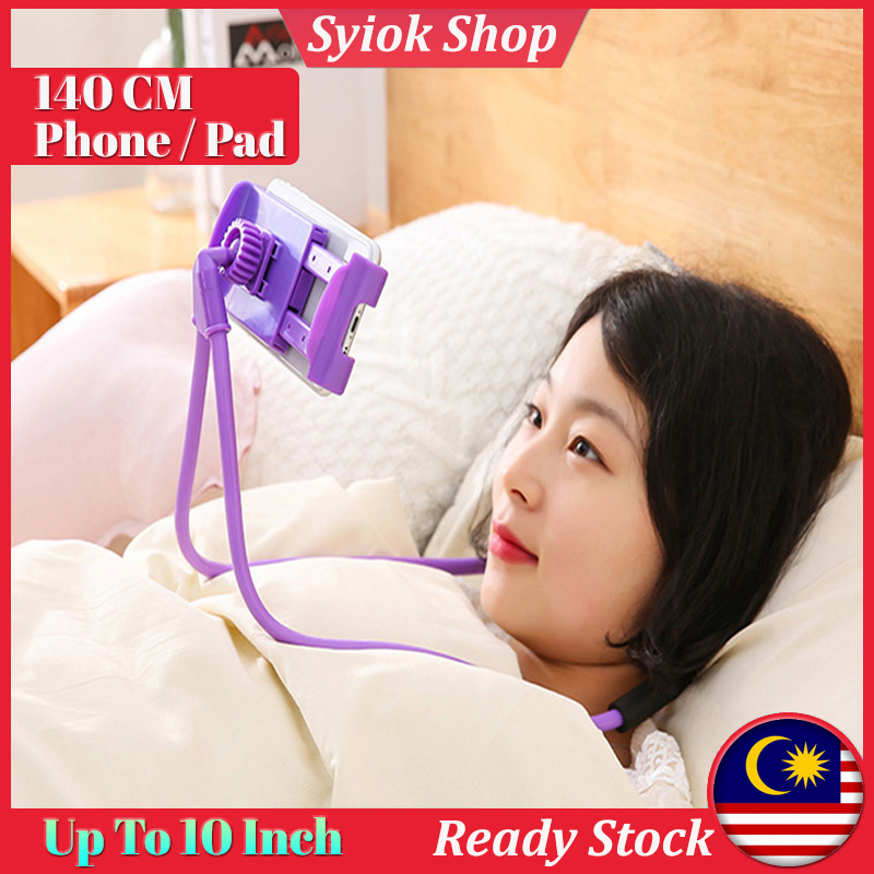 Long Neck Phone Holder 140cm 挂脖子网红手机支架 Lazy Phone Stand Mobile ...