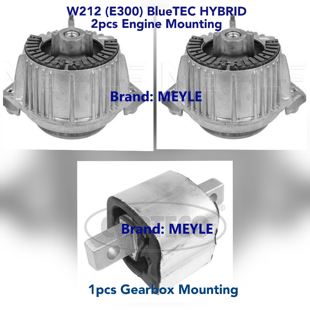 Engine Mounting (2pcs) + Gearbox Mounting (1pcs) for Mercedes E-Class ...