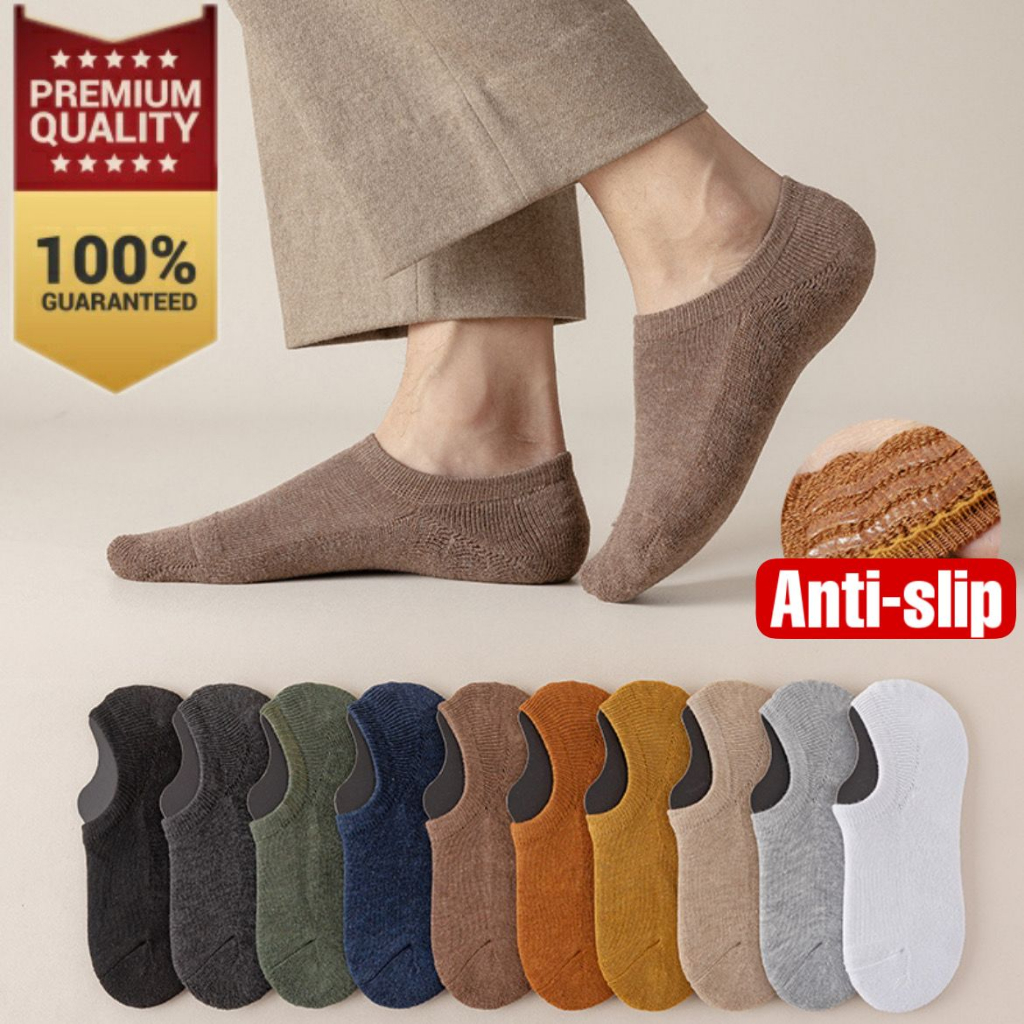 Unisex Men Socks Invisible Sock With Silicone Grip No Show Stokin Non ...