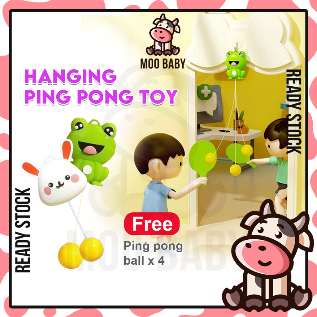 Moo Baby Kids Ping Pong Mainan Ping Pong Gantung Family Game Indoor ...