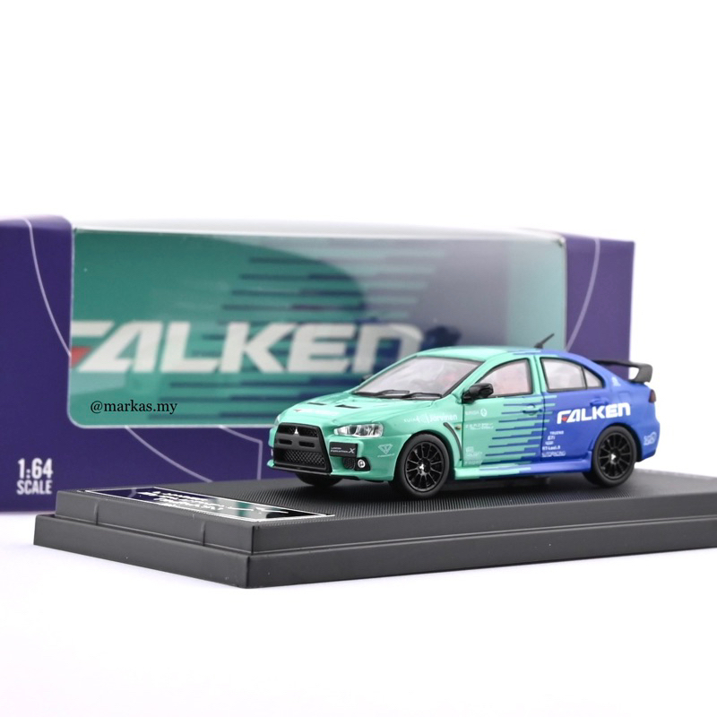 (NOT SEALED) TIME MICRO 1/64 MITSUBISHI LANCER EVO X FALKEN LIVERY | Shopee Malaysia