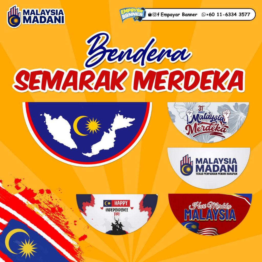 (NEW) HIASAN DECO SEKOLAH/HARI MERDEKA NATIONAL DAY FLAG | Shopee Malaysia