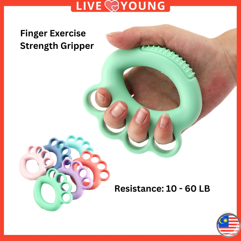 Finger Exercise Grip Gripper Strength Trainer Kids Adults Hand Rehab ...