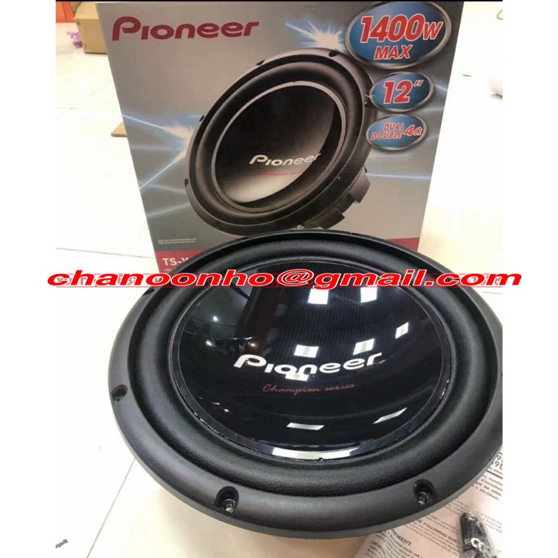12" 30cm Pioneer Subwoofer 1400W TS-W309D4 Champion Double Dual 4 Ohm Voice Coil OEM Kereta ...