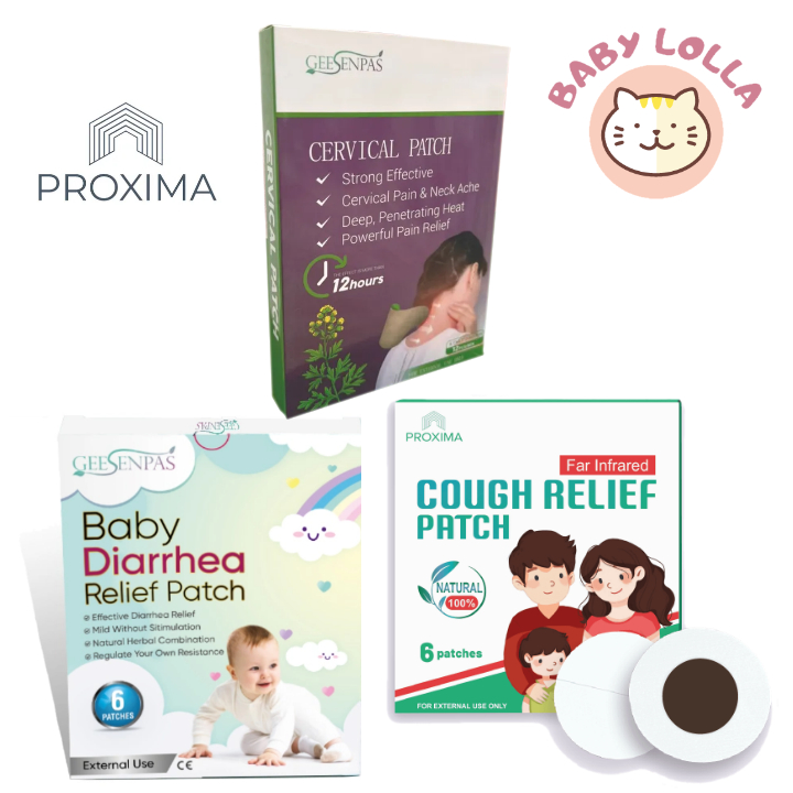 PROXIMA / GEESENPAS Far infrared Cough Relief Patch, Baby Diarrhea ...