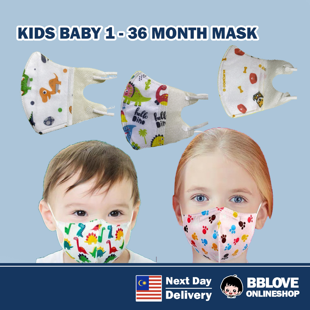 Baby Face Mask bayi Pakai Fack 4 Lapisan Dengan Pembungkusan Unik Musim ...