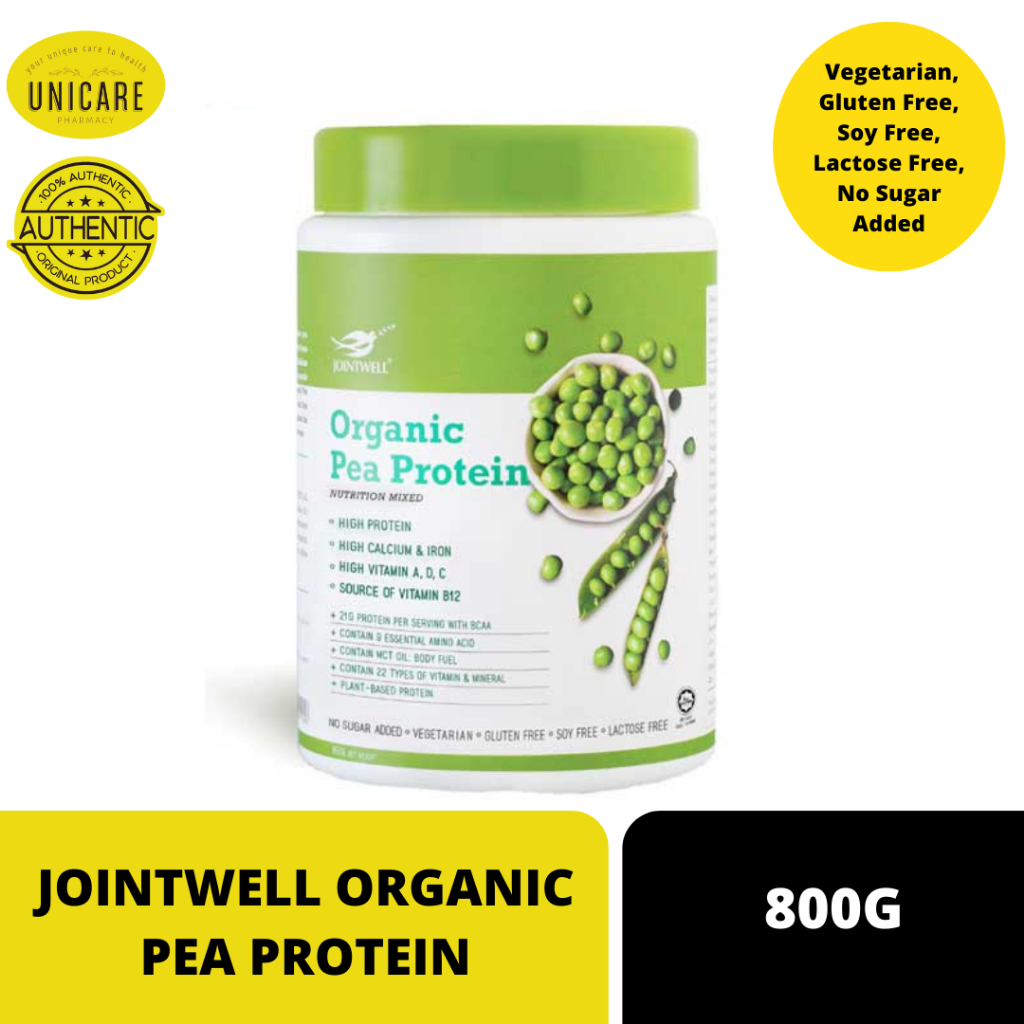 JOINTWELL ORGANIC PEA PROTEIN 800G. Vegetarian, Gluten Free, Soy Free ...