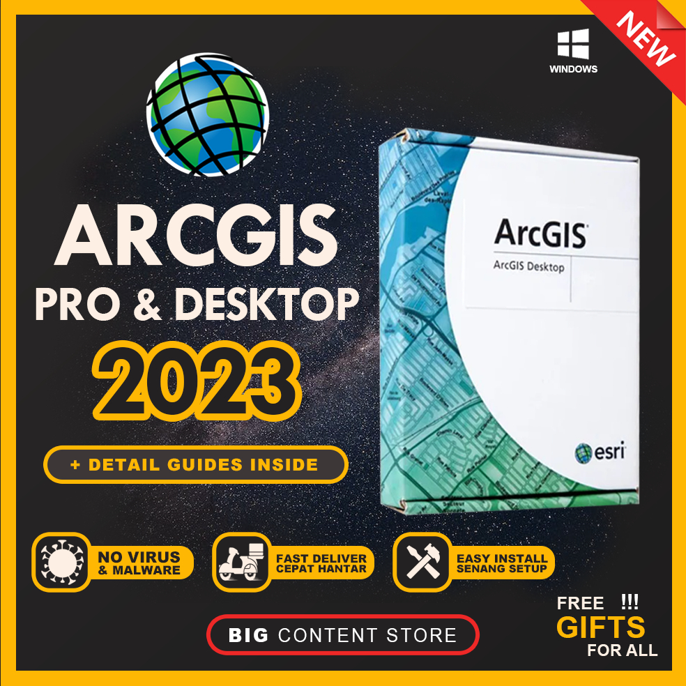 ArcGIS Pro 3.1.5 & Desktop 10.8.2 💯 EASY INSTALL SOFTWARE 💯 LIFETIME ...