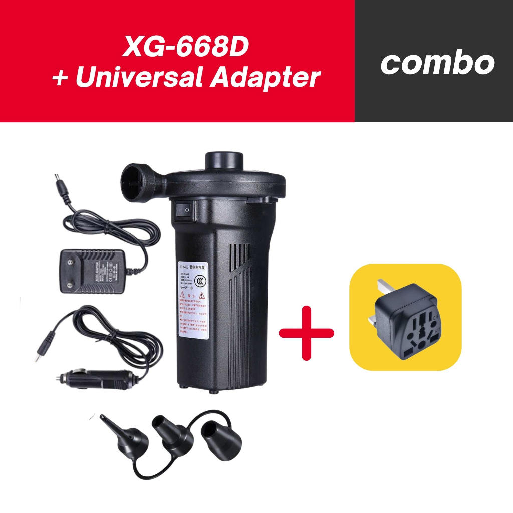 XG-668/DXG-740 Portable Rechargeable Electric Air Inflation Inflate ...