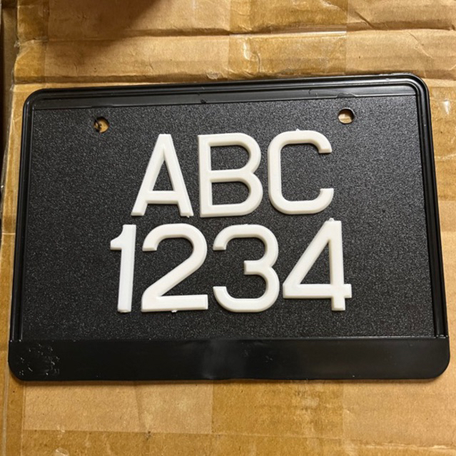 ( TIDAK COD ORDER) NOMBOR PLATE NO PLATE BELAKANG STANDARD SIAP NOMBOR ...