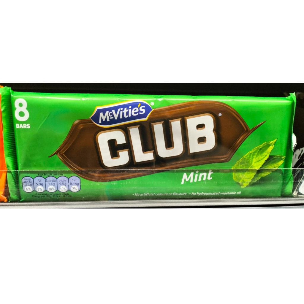 McVitie's Club Mint Bars 8 x 22.5g (Assorted) | Shopee Malaysia