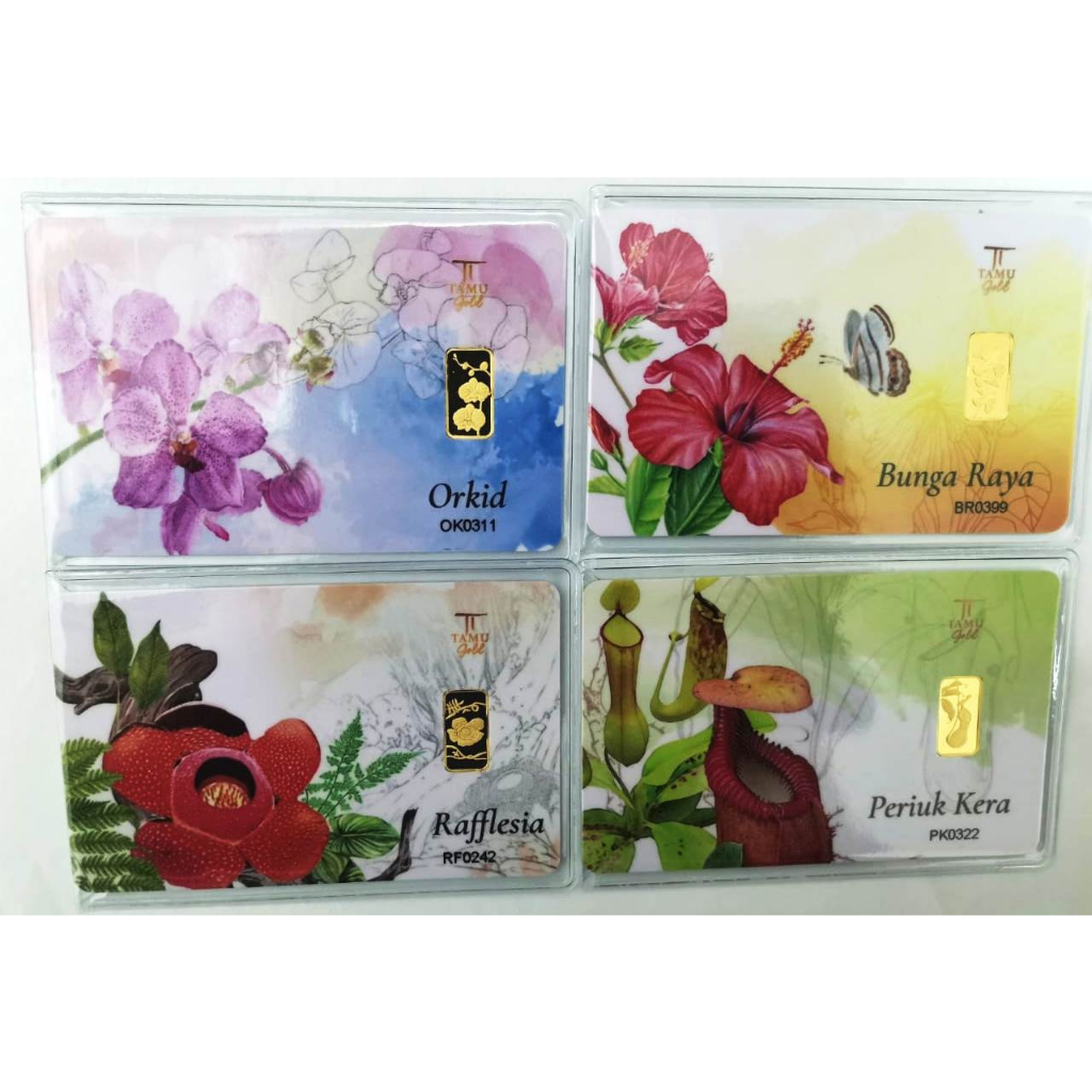 Gold Bar-1 gram (LIMITED MALAYSIA FLORA COLLECTION) | Shopee Malaysia
