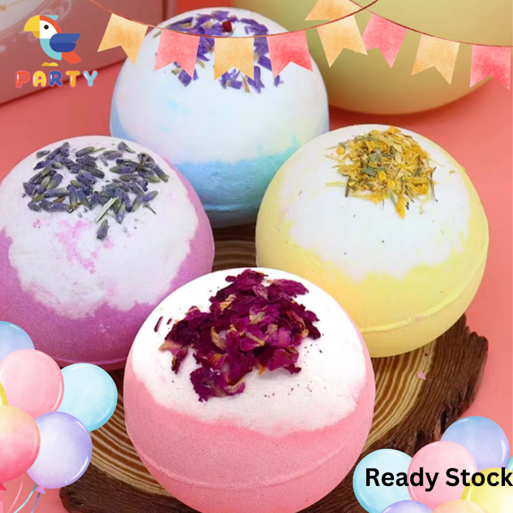 🔔READY STOCK🔔 Essential Oil Bath Bomb/Creative Bath Boom/Flower Bath ...