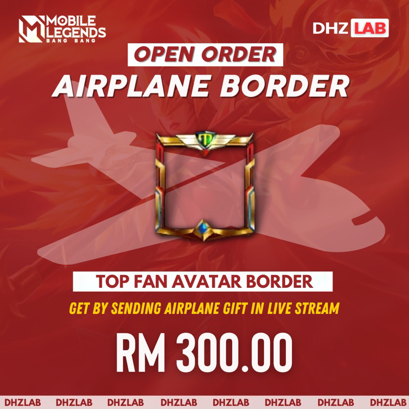 Airplane Border/Top Fan Avatar Border Mobile Legends | Shopee Malaysia