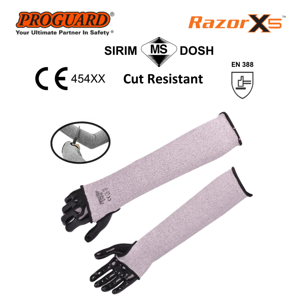 13 Gauge Polyester Level 3 Cut Resistant Razor Sleeve ST58122 General ...