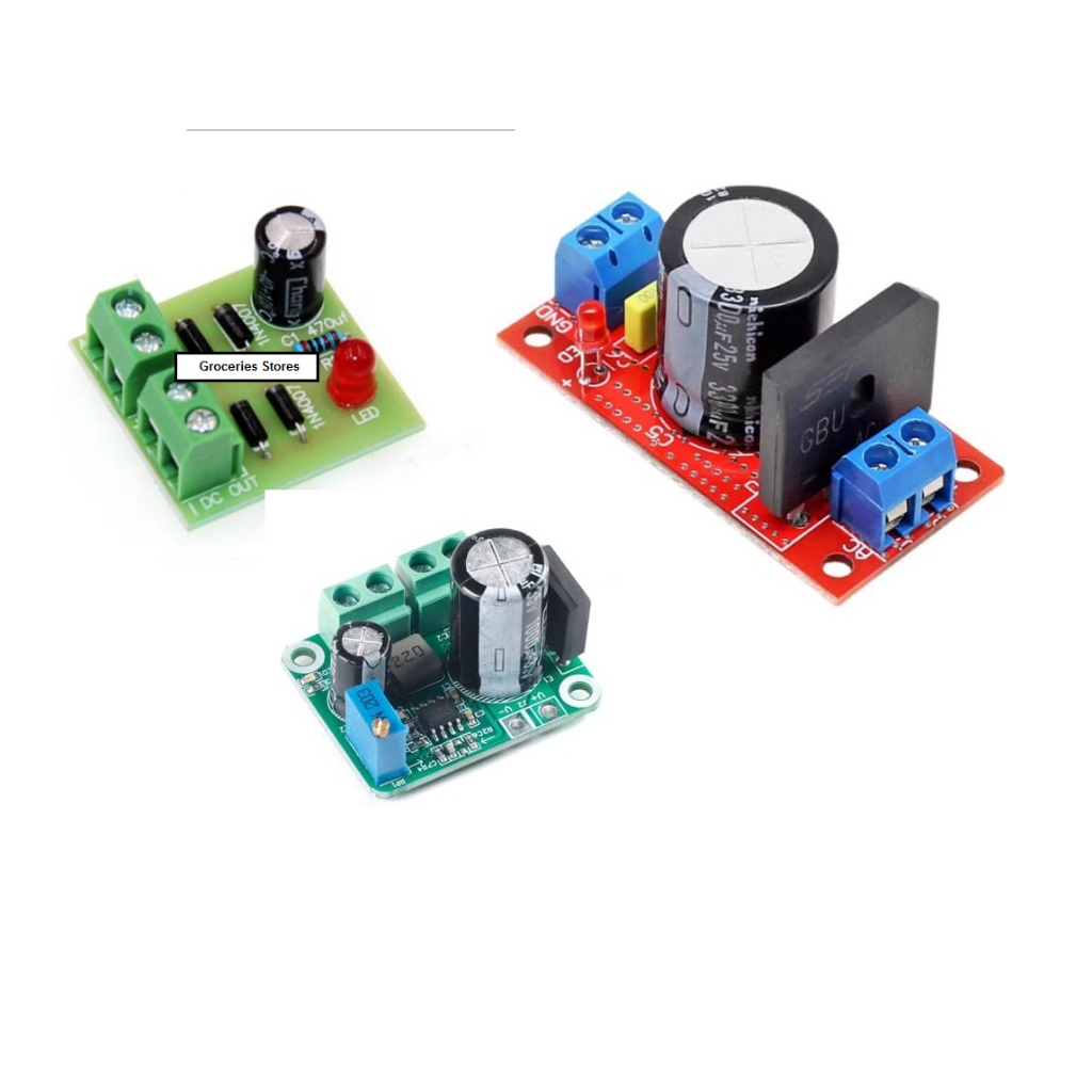 Bridge Rectifier AC To DC Power Converter DIY Kit AC: 3-18V 1A 2A AC 5V ...