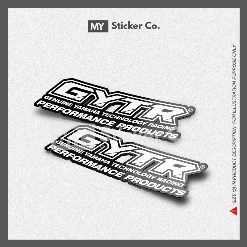 Sticker - Yamaha GYTR (Pair - 2 Pieces/Set) | Shopee Malaysia