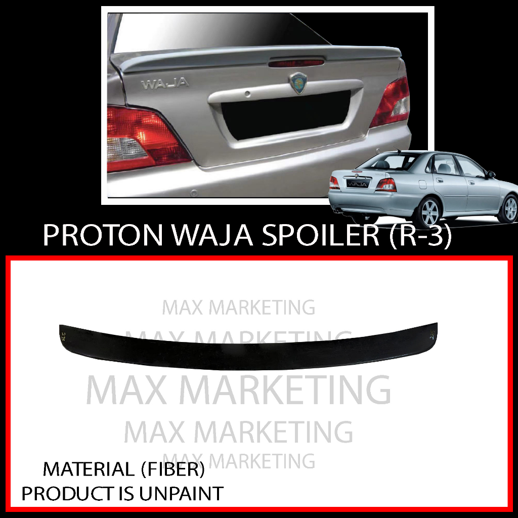 PROTON WAJA SPOILER (R-3) (FIBER) | Shopee Malaysia